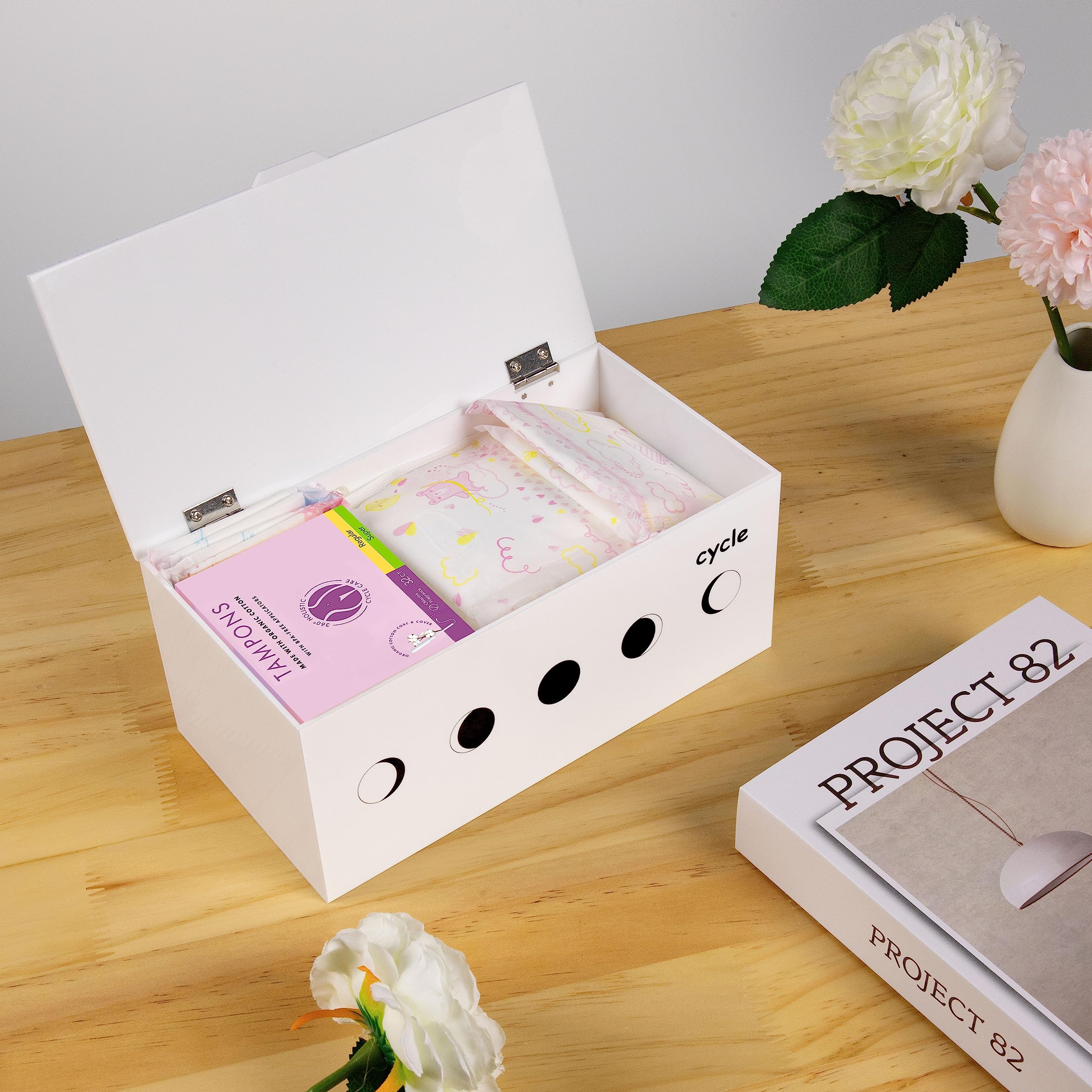 Snapklik.com : Tampon Holder For Bathroom, Shark Week Feminine Period ...