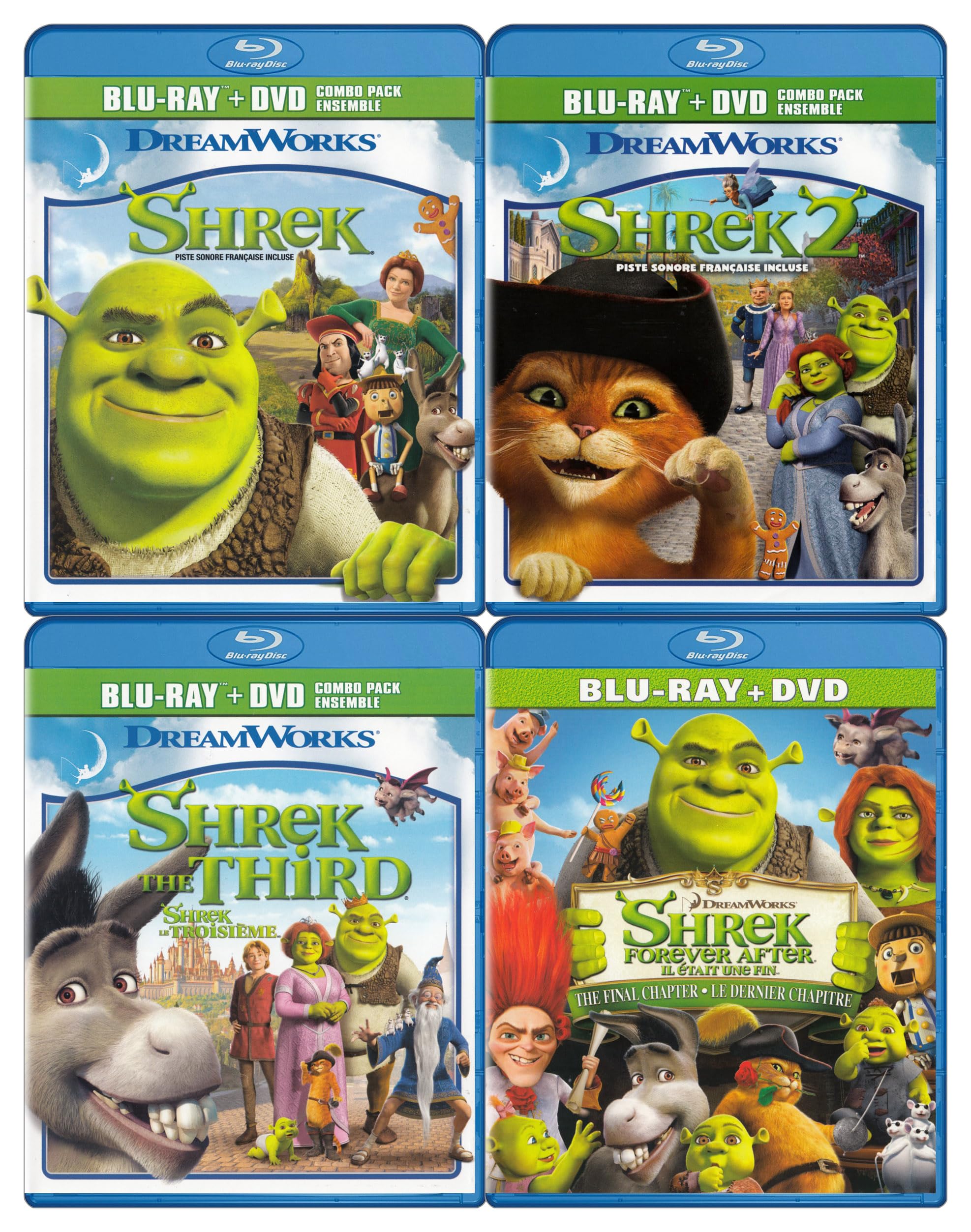 Shrek Shrek 2 Shrek The Third Shrek Forever After Blu | Desertcart INDIA