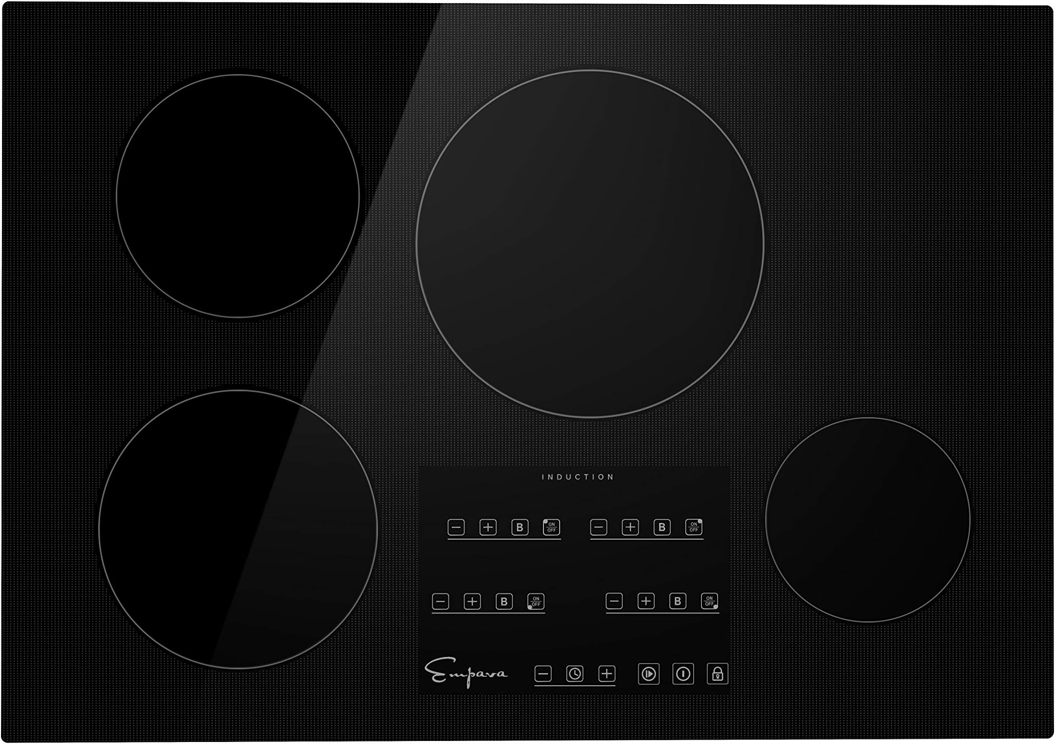 Amazon.com: Empava 30” Induction Cooktop Electric Stove Black Vitro ...