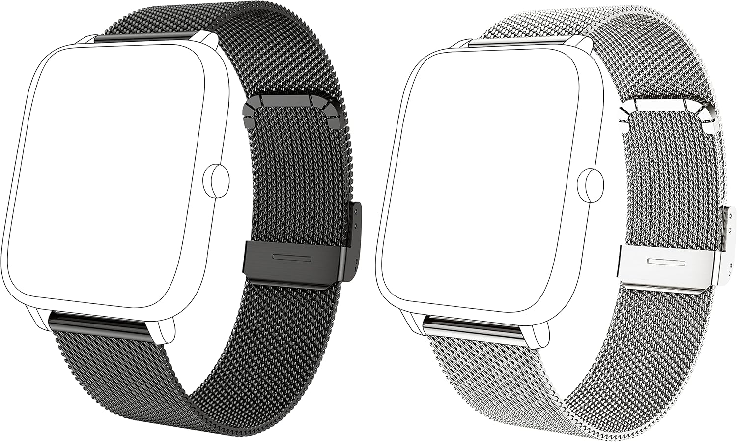Amazon.com: Popglory Smart Watch Bands P22, P96, P32, P36, 20mm ...