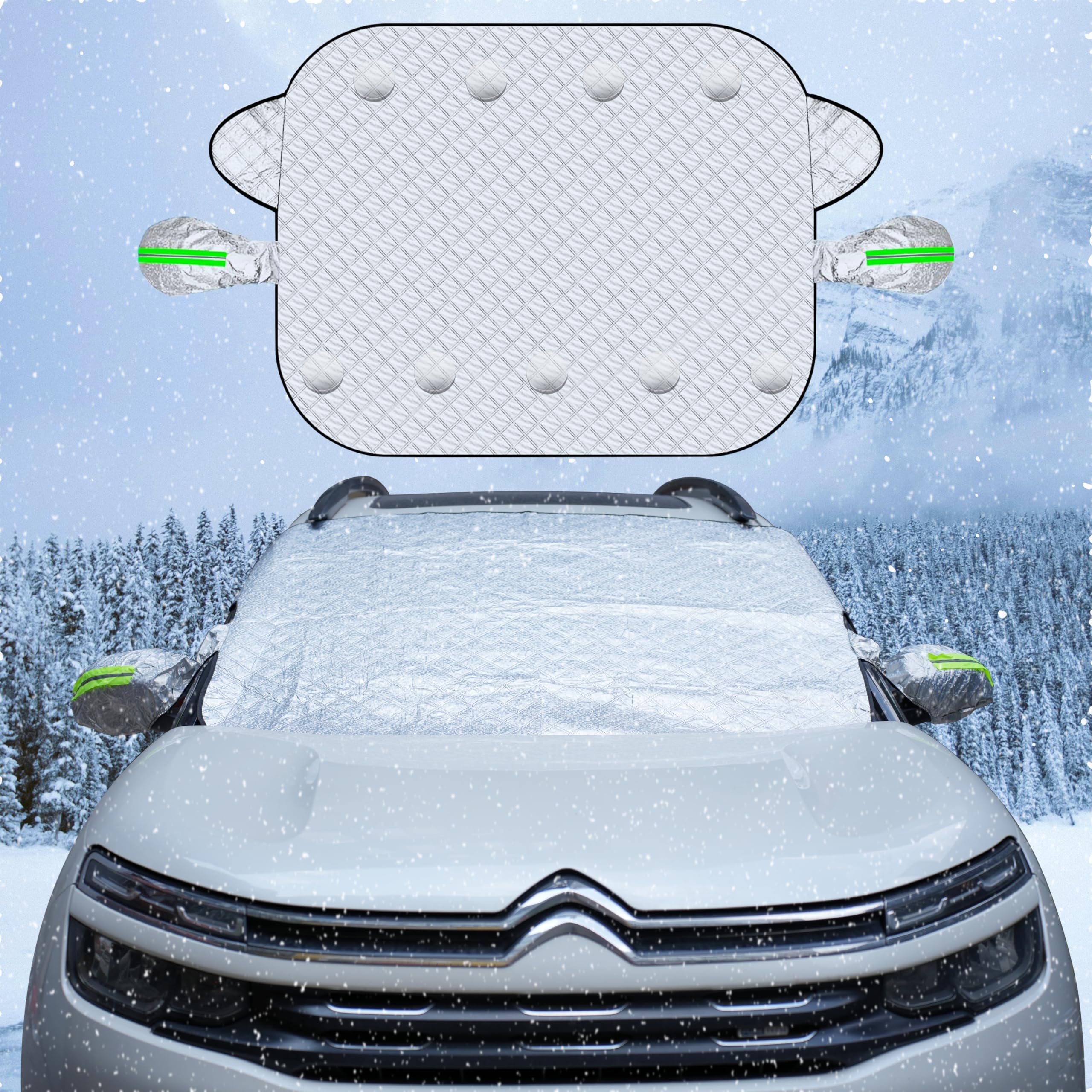 Linarun Car Windscreen Cover for Winter Magnetic Windscreen Frost ...