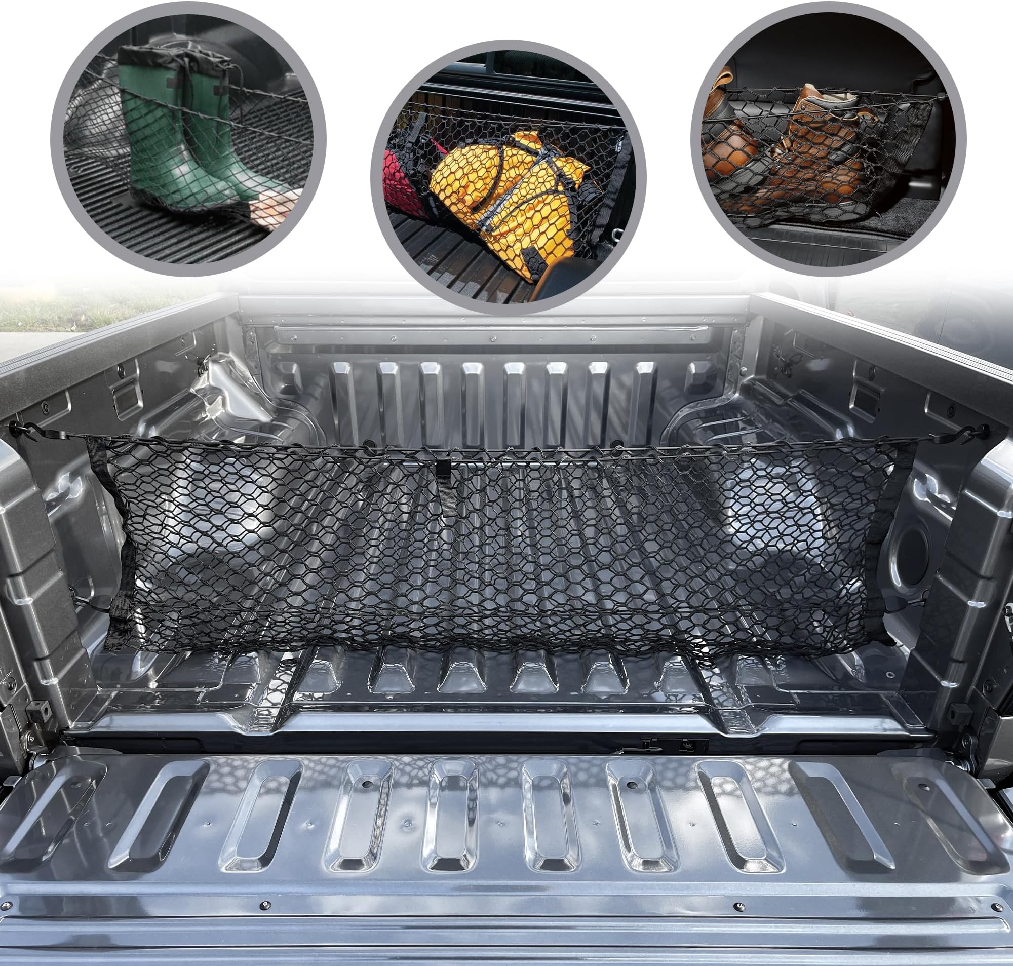 Amazon.com: Back Seat Envelope Style Trunk Mesh Cargo Net with mounting ...