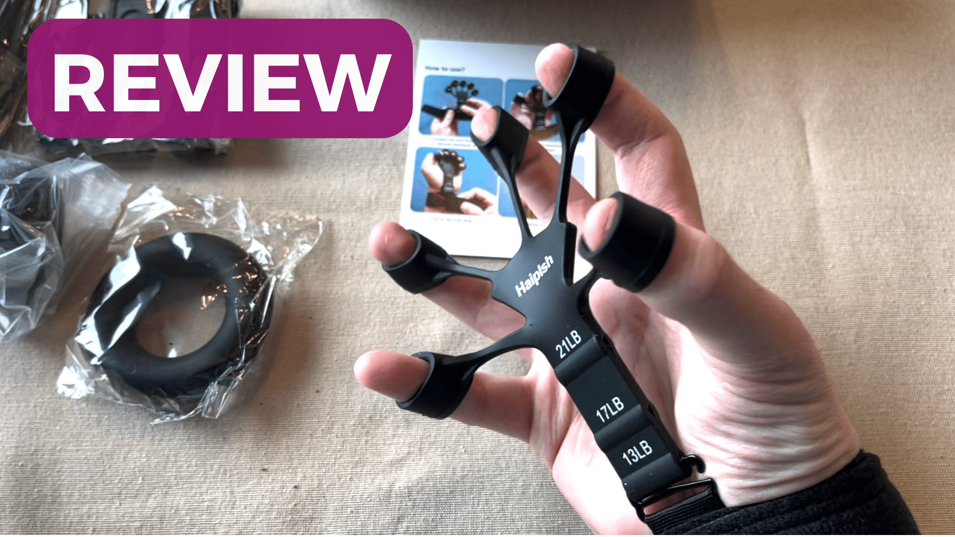 Watch Grip Strength Trainer Kit with Finger Exerciser REVIEW on Amazon Live