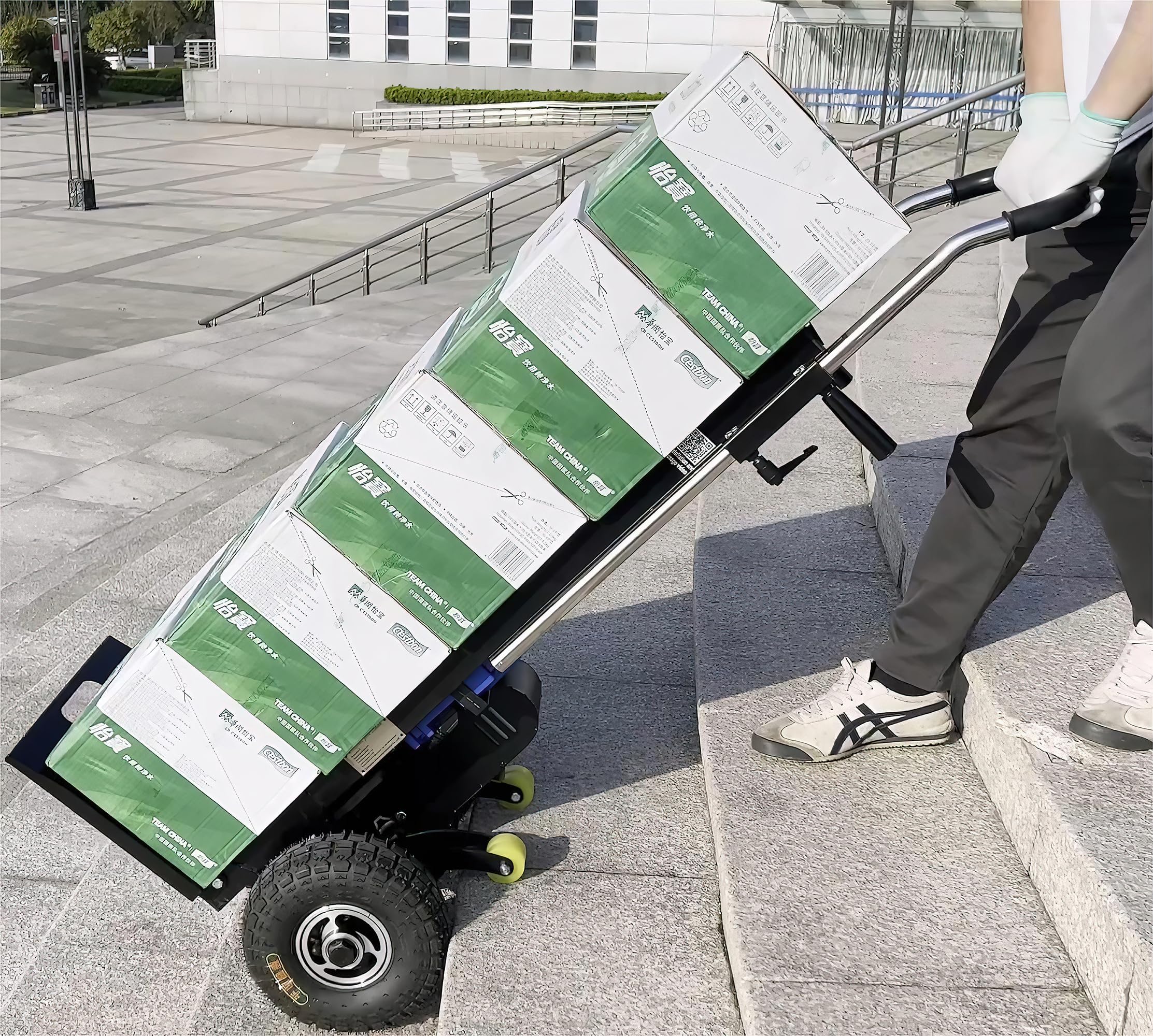 Electric Stair Climbing Cart 925 lbs Heavy Duty Powered Stair Climer ...