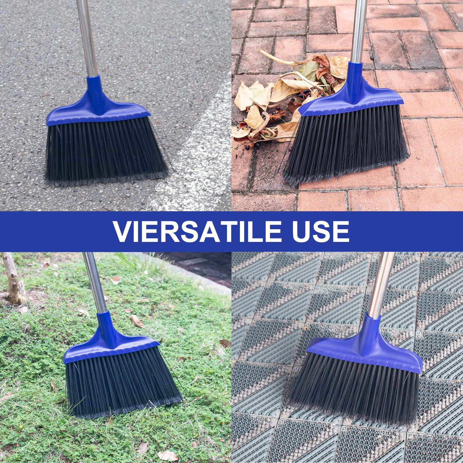 Snapklik.com : Kefanta 2 Pack Heavy Duty Broom Indoor/Outdoor ...