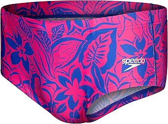 Speedo Men's 13.5cm Eco Endurance+ Club Training Allover Briefs Pink ...