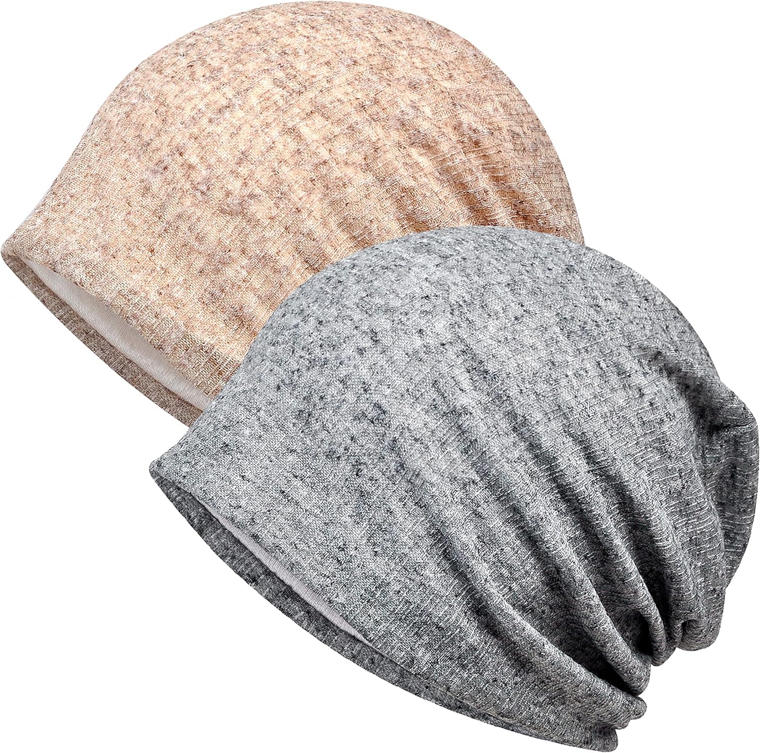 Jemis Kayier Women's Baggy Casual Chemo Beanie Cap (2 Pack -k) at ...