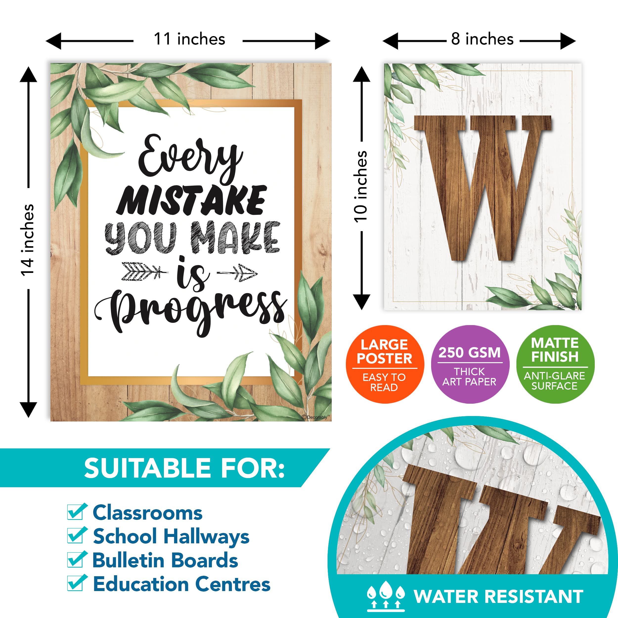 Snapklik.com : Decorably Welcome Posters For Classroom - 15 Modern ...