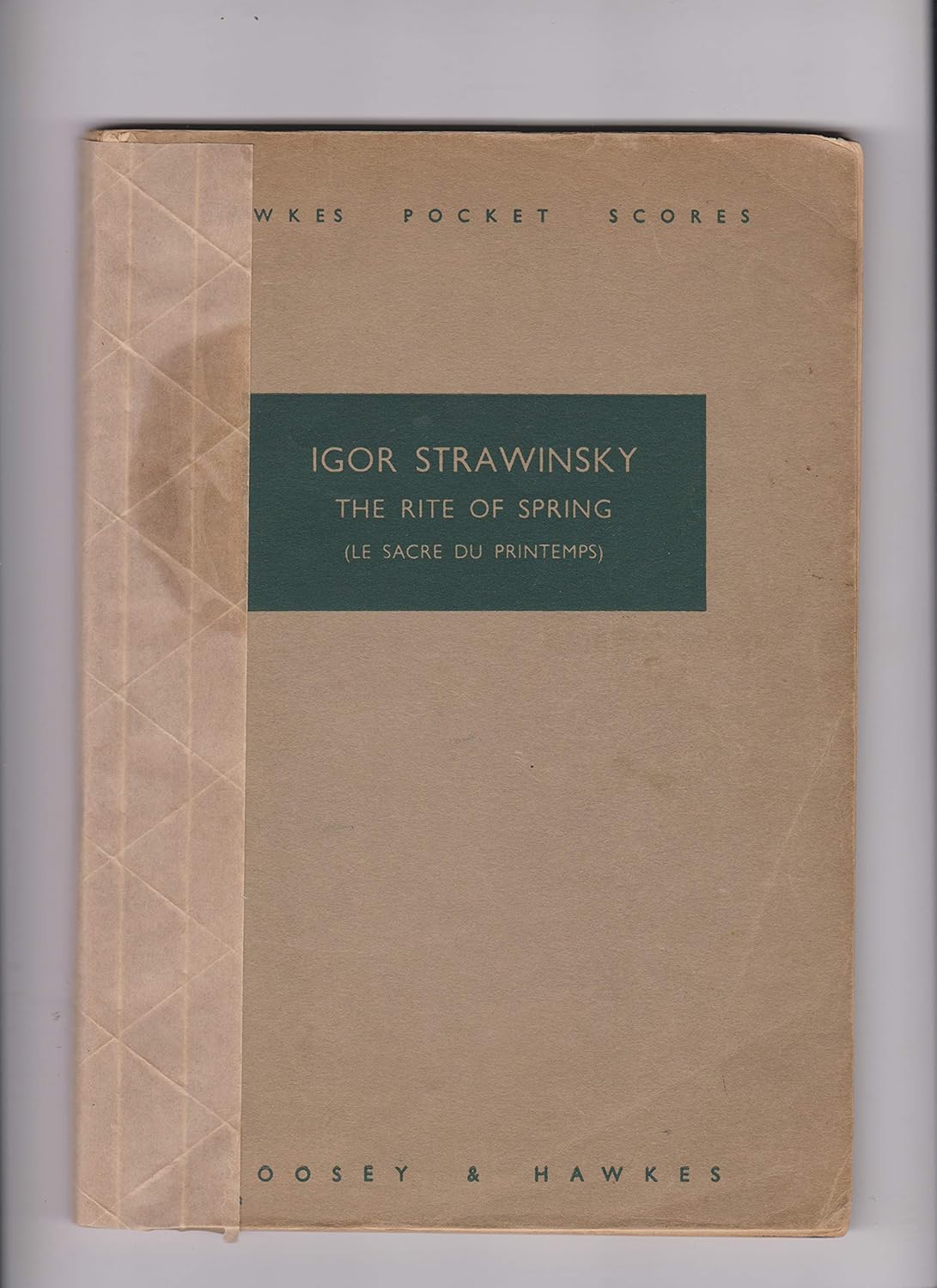 Igor Stravinsky The Rite of Spring: unknown author: Amazon.com: Books
