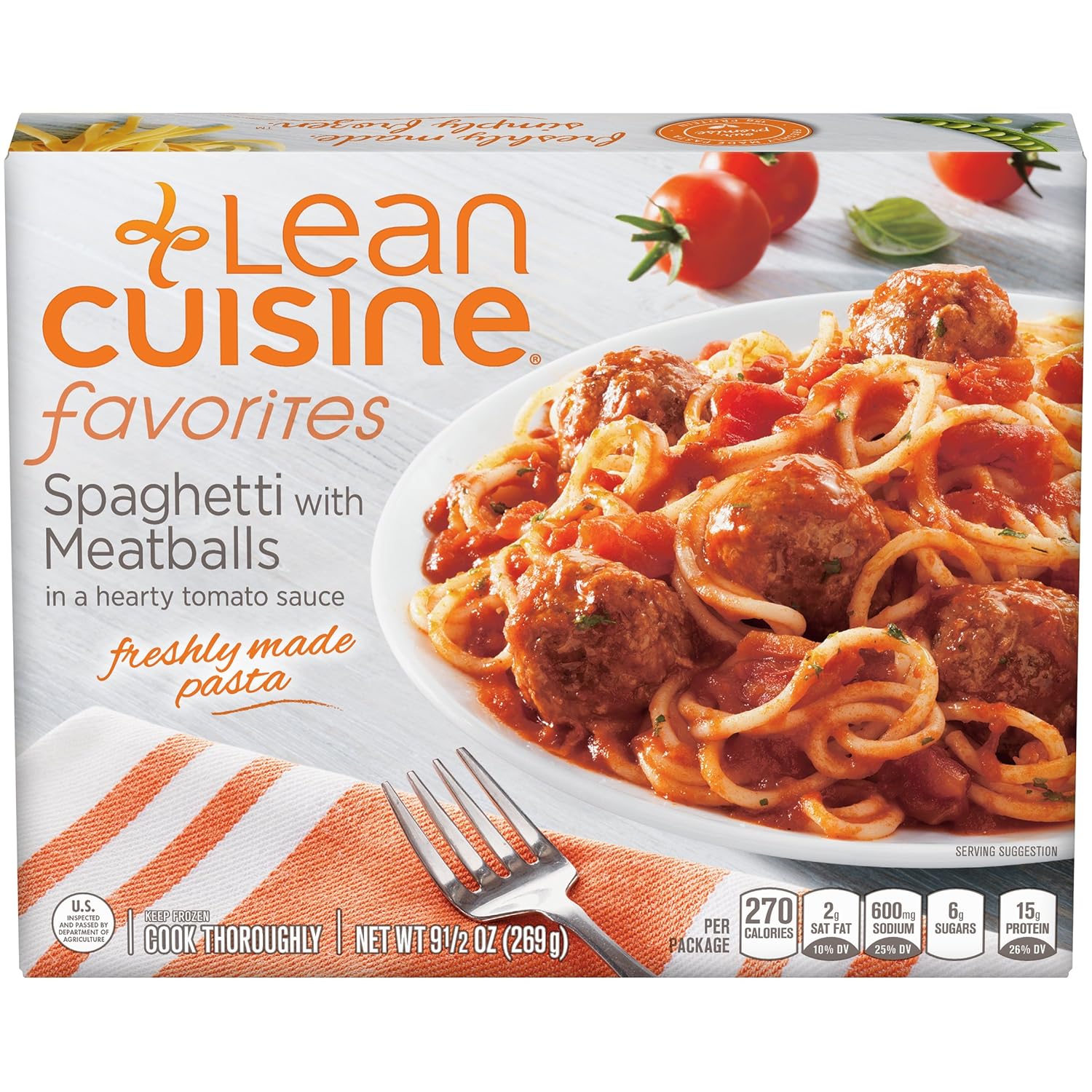 Amazon.com: Lean Cuisine Spaghetti and Meatballs 9.5 oz, Pack of 12 ...