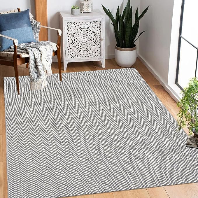 Amazon.com: Tyrot Washable Area Rug 4x6 Rug for Bedroom Boho Grey and ...