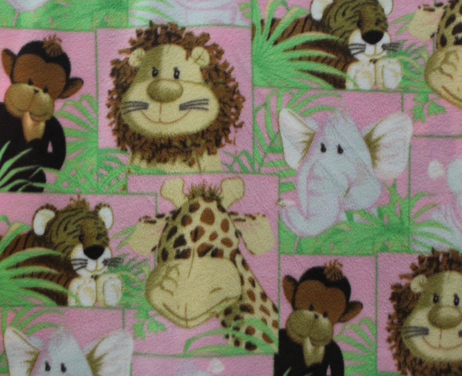 Amazon.com: ANIMALS FLEECE FABRIC BY THE YARD 60" WIDE : Arts, Crafts ...