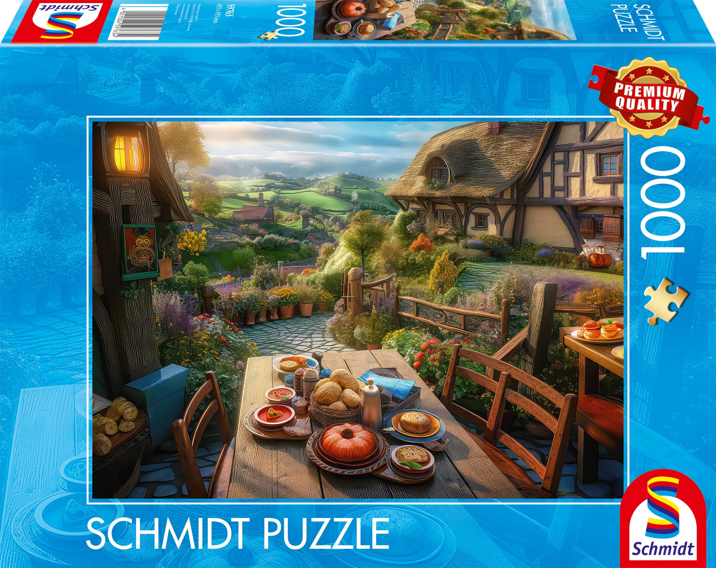Schmidt Spiele 59763 Frühstück mit Aussicht, 1000 Teile Puzzle, bunt ...