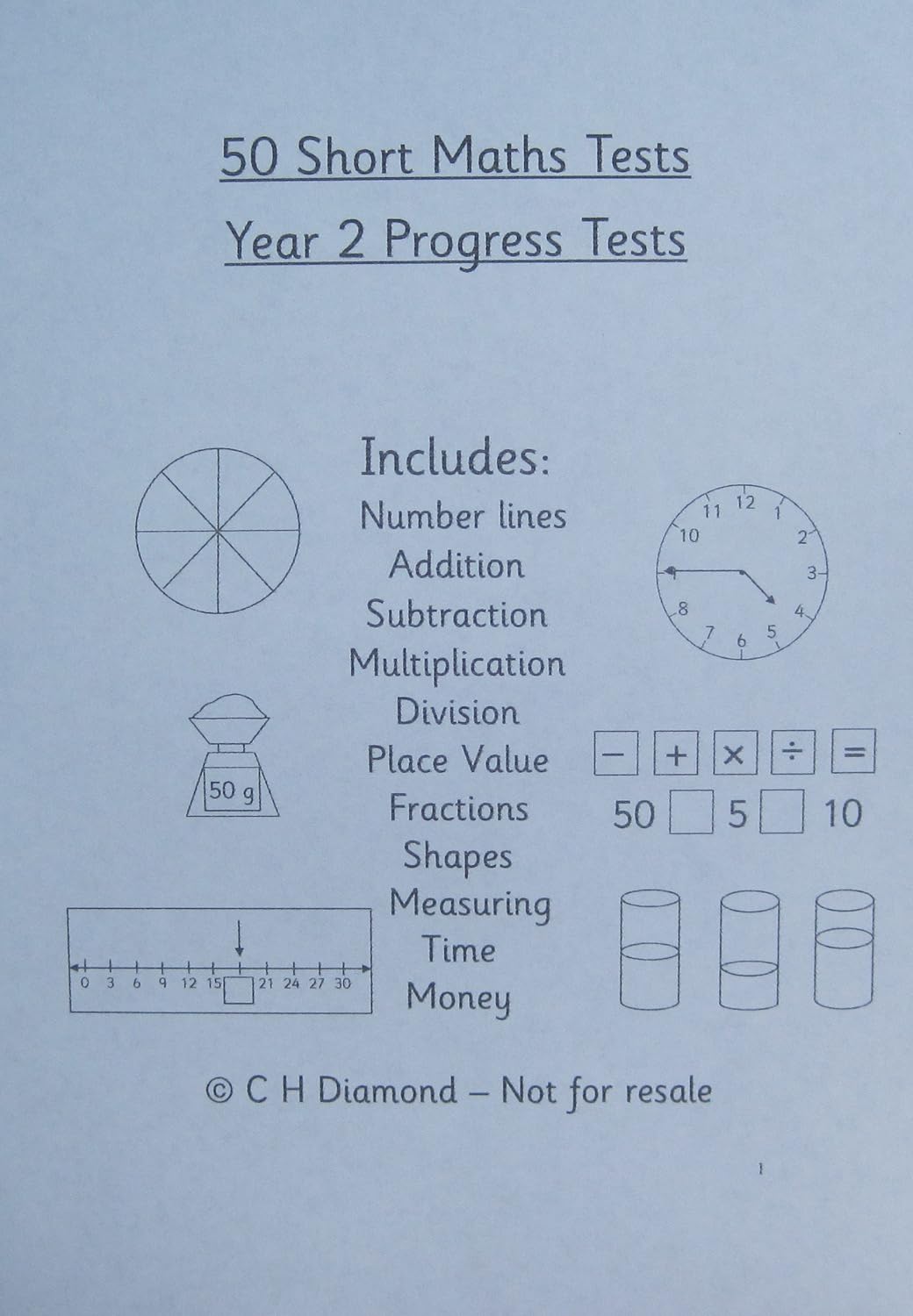 50 Year 2 Maths Progress Tests - Short Sats Practice Tests - Pdf file ...