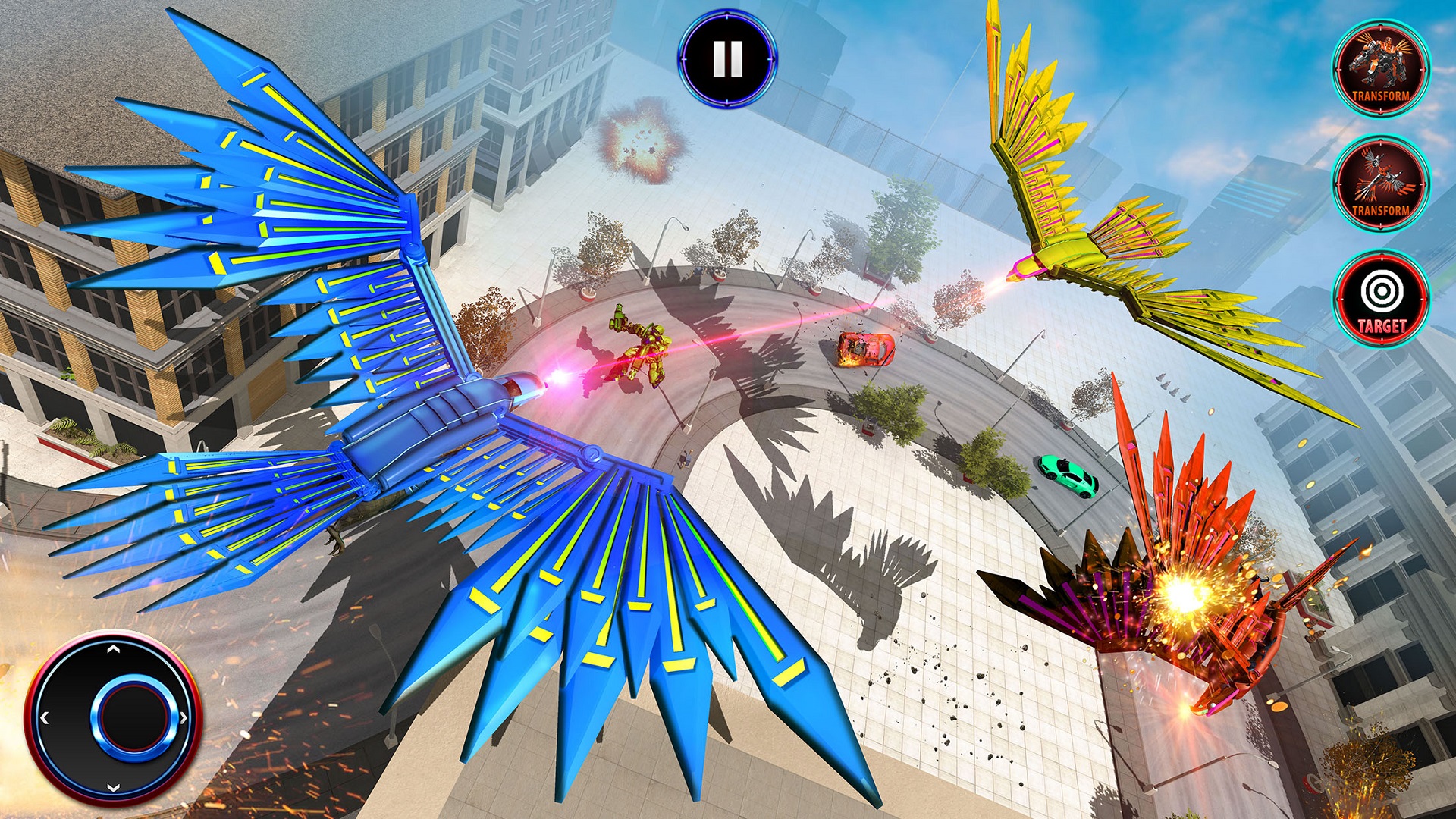 Real Flying Falcon Robot Transform Hero:www.amazon.com:Appstore for Android