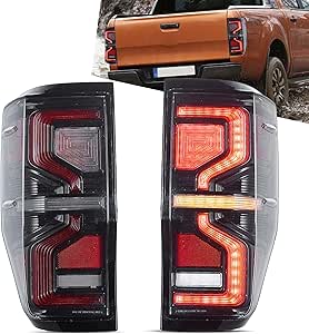 VLAND LED Tail Lights Compatible with Ford Ranger T6 2012-2018, Rear ...