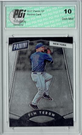 Amazon.com: Tim Tebow 2017 Panini SP #TT National Rookie Card PGI 10 ...