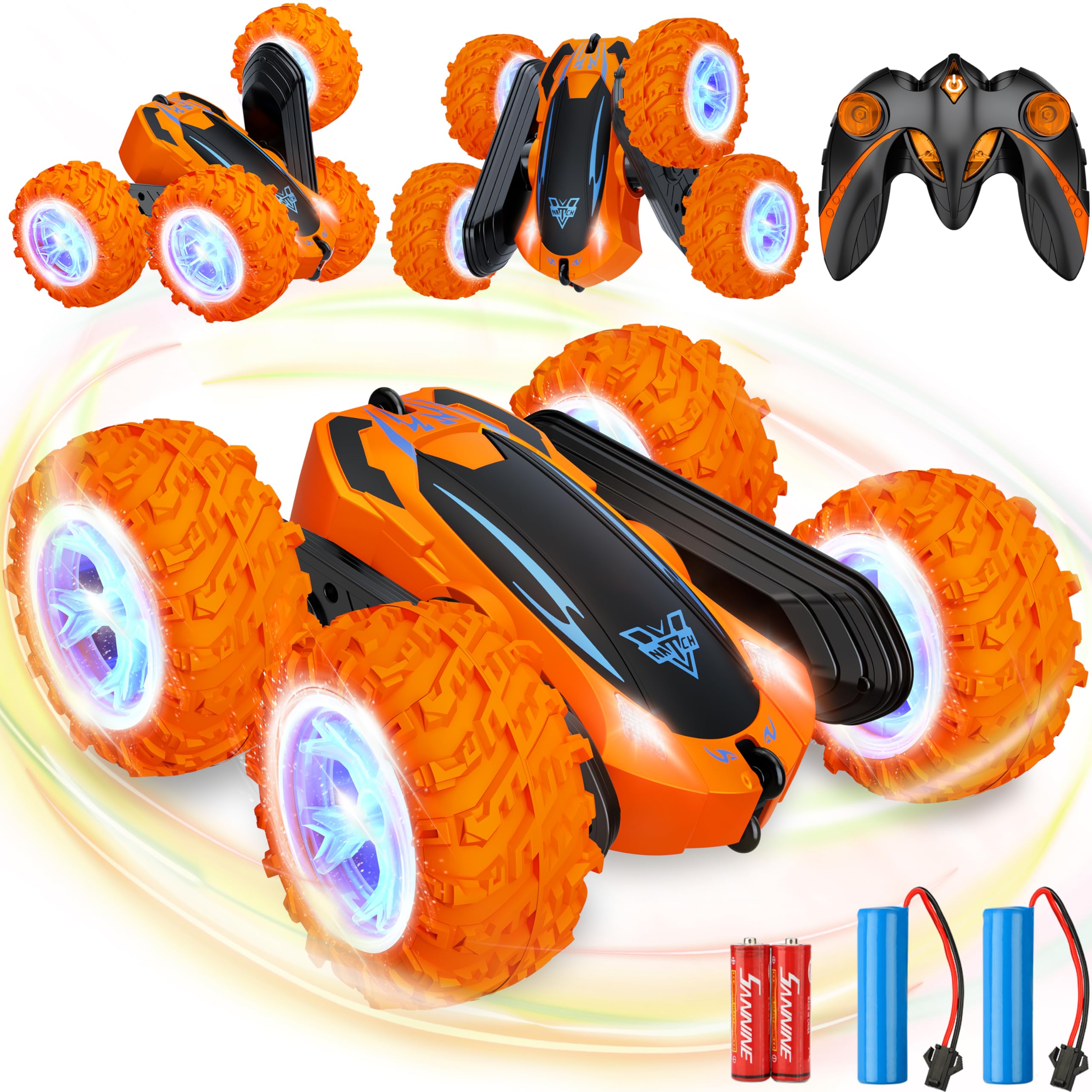 Amazon.com: Remote Control Car, 2.4GHz Electric Race Stunt Car, Double ...