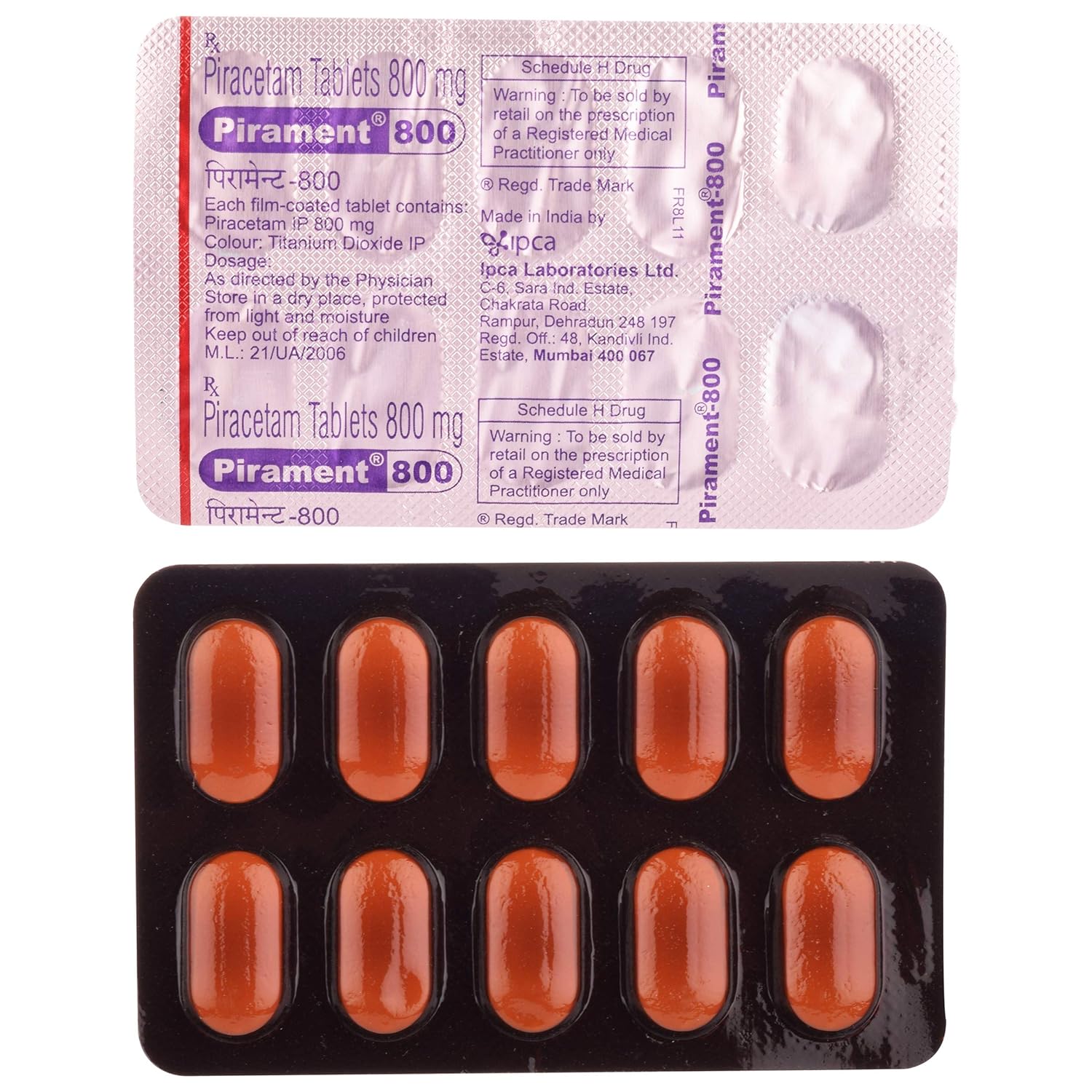 Pirament 800 - Strip of 10 Tablets : Amazon.in: Health & Personal Care