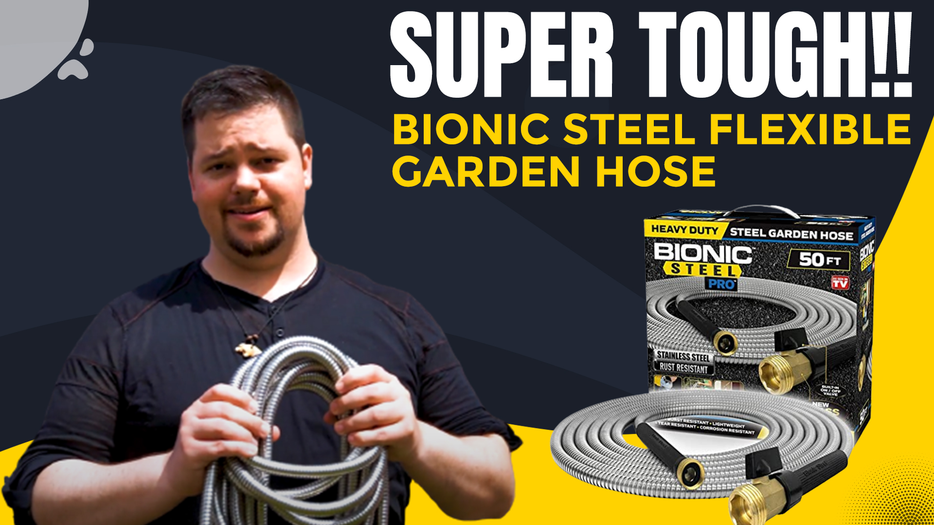 Watch Bionic Stainless Steel garden hose - Super tough & flexible on ...
