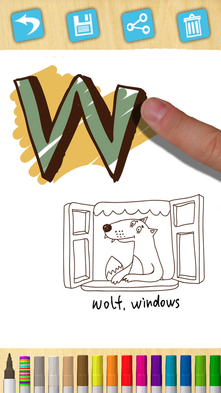 Aplicación Pinta ABC Mágico en Amazon Appstore