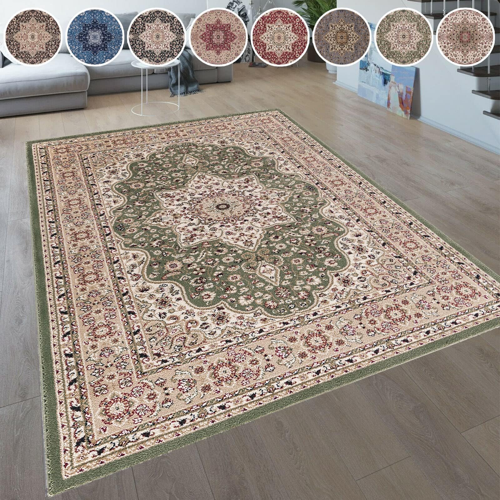 Extra Large Classic Oriental Persian Style Floral Traditional Rug/Mat ...