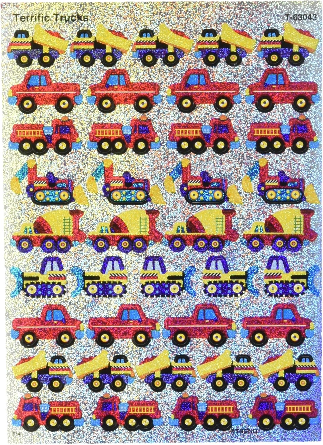 Amazon.com: Terrific Trucks Sparkle Stickers : Toys & Games