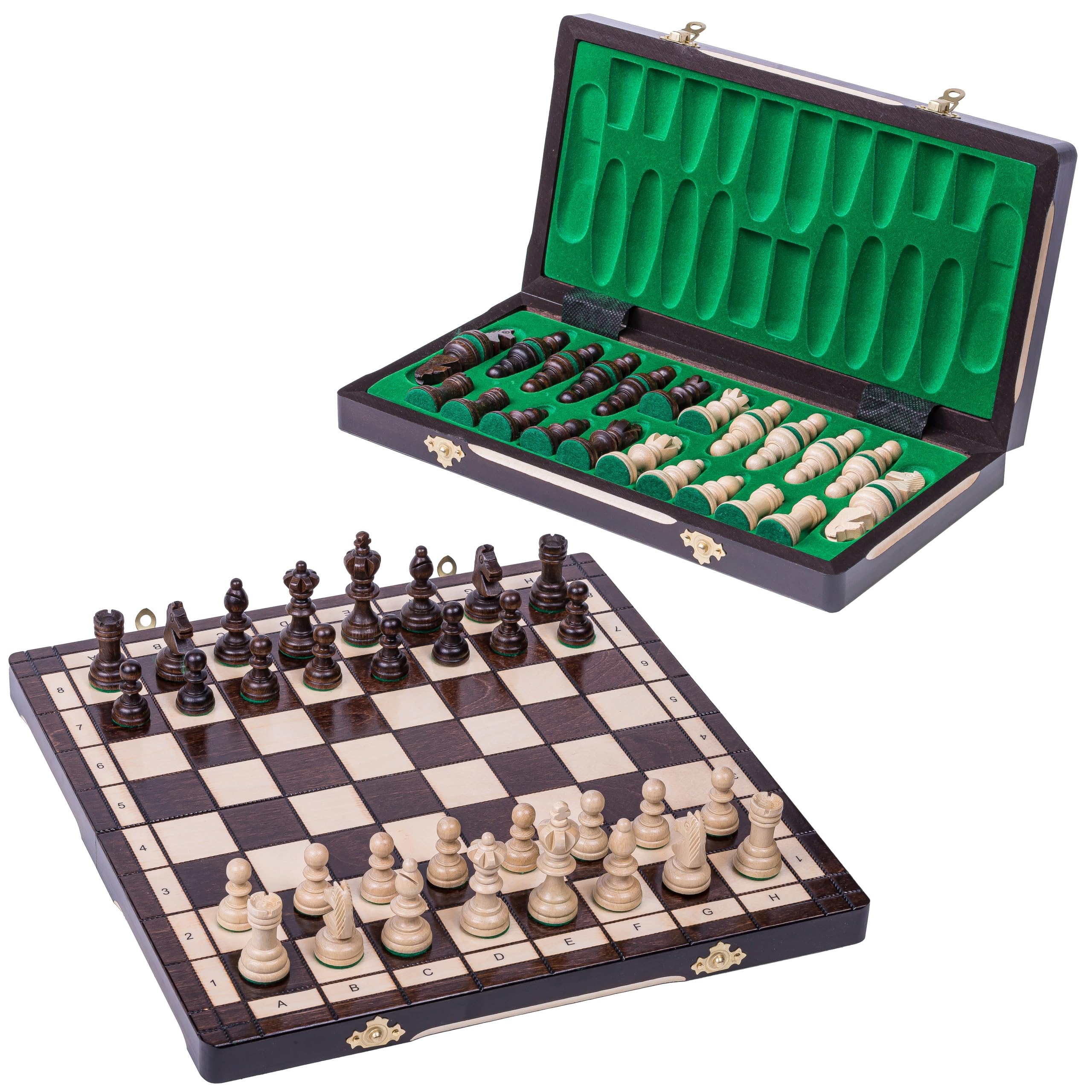 SQUARE - Wooden Chess Set - OLYMPIAD - 35 x 35 cm - Chessboard & Chess ...