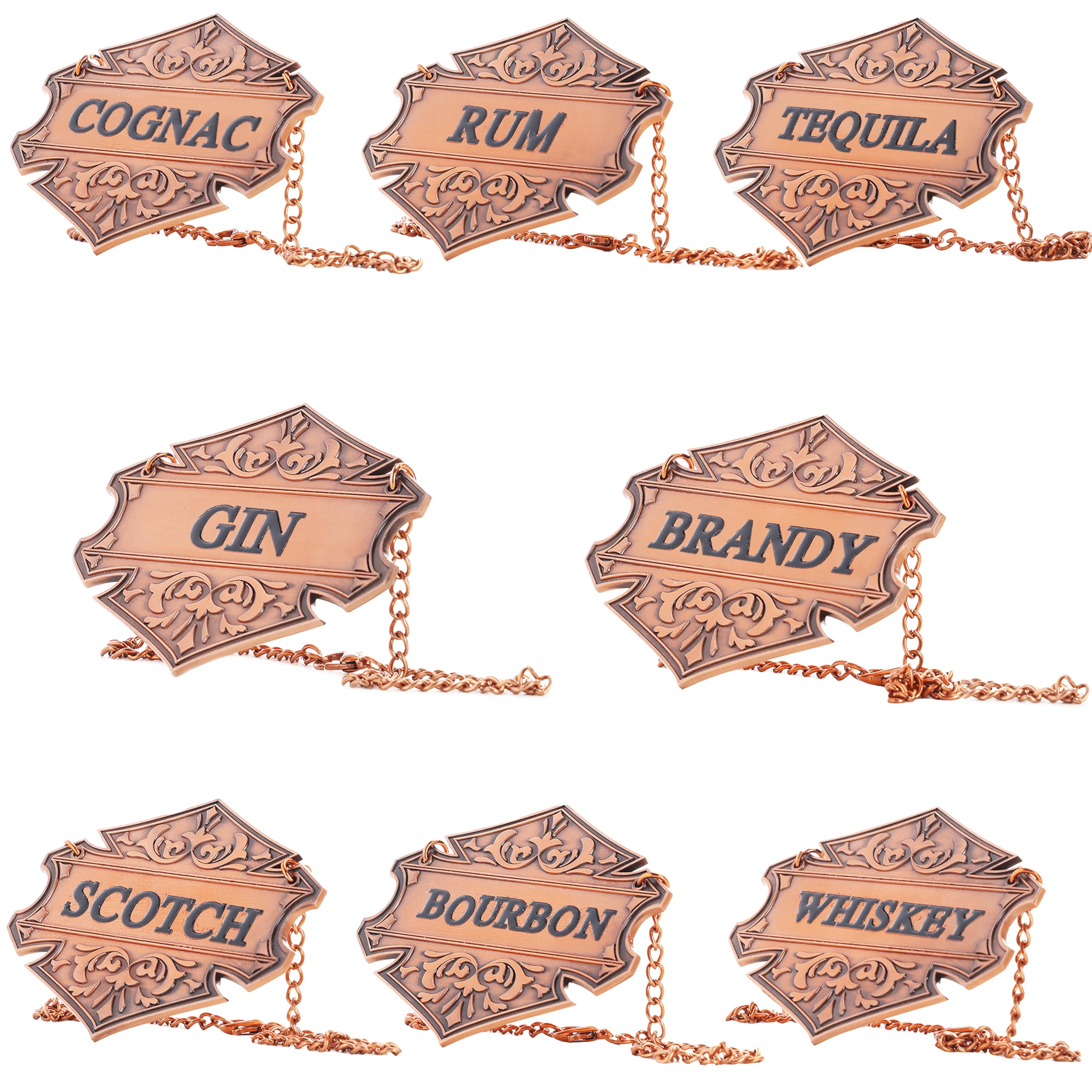 Amazon.com: XANADU Liquor Decanter Tags Bottle Labels 8 PCS Wine Tags ...