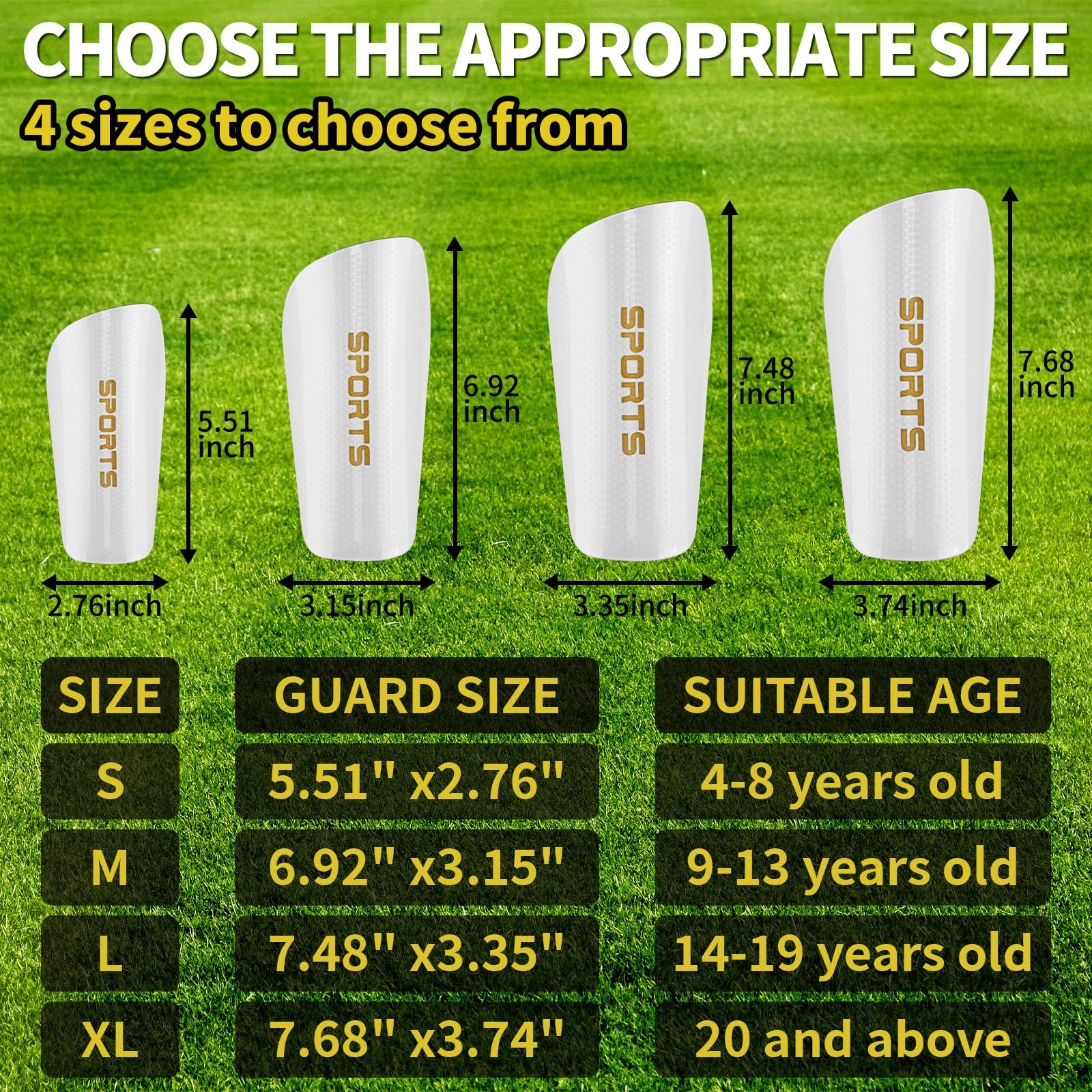 Snapklik.com : Soccer Shin Guards For Adults, Sleeves