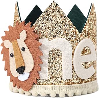 Amazon.com: Wild One - Corona de primer cumpleaños para niños, corona ...