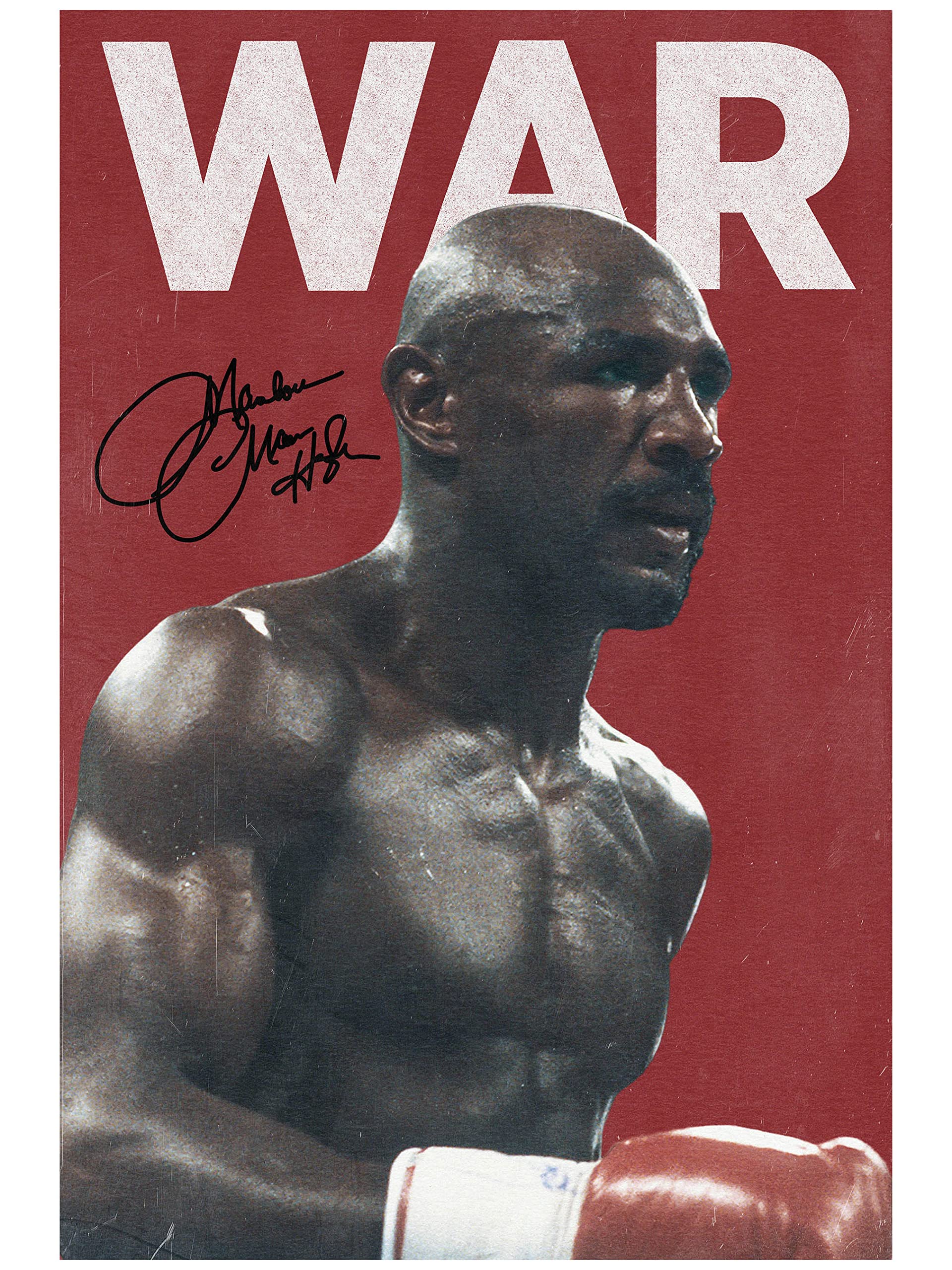 Marvelous Marvin Hagler | photo print poster | pre signed | pro lustre ...