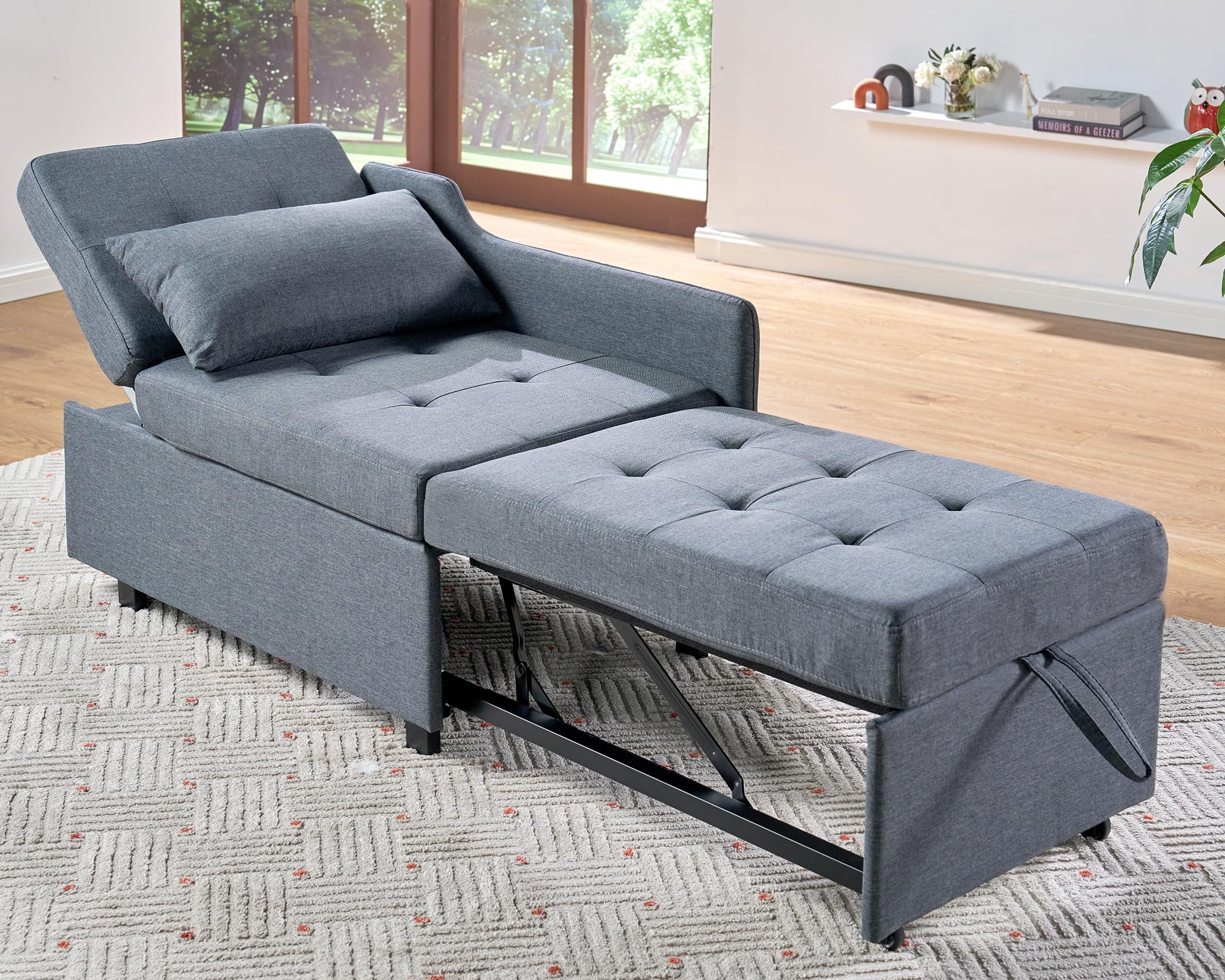 Amazon.com: VanAcc Sofa Bed Chair, 3-in-1 Sleeper Sofa Chair with ...