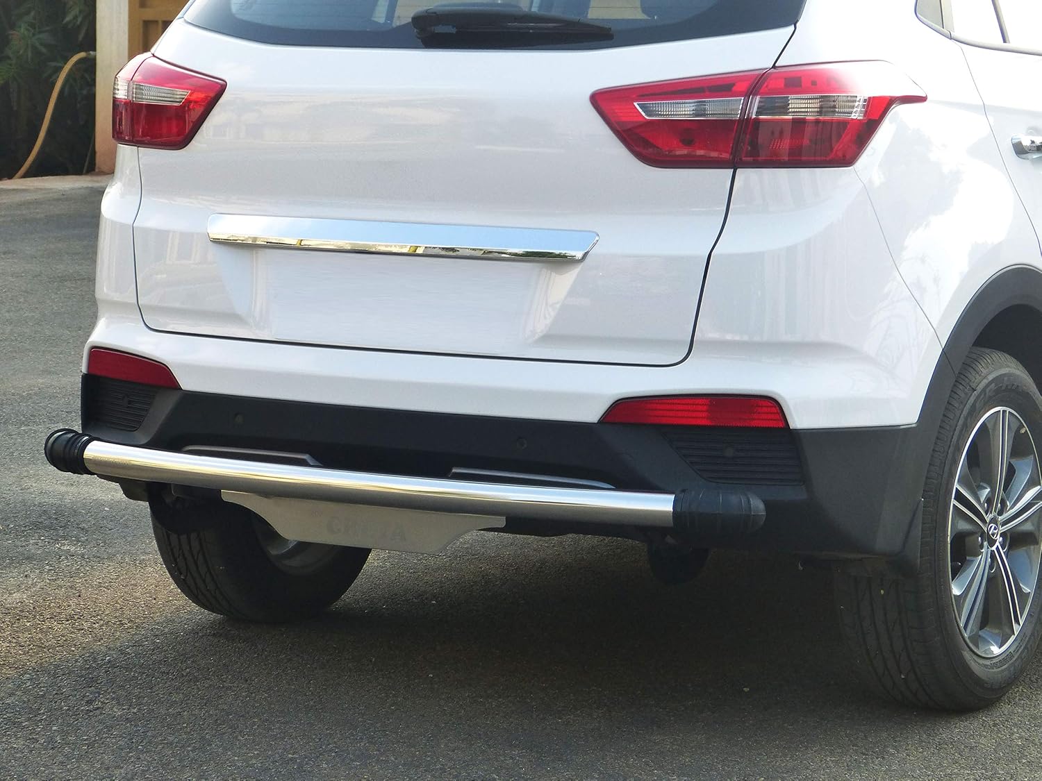 Goldsun high Gloss Stainless Steel Rear Bumper Protector | SS Dx | for ...