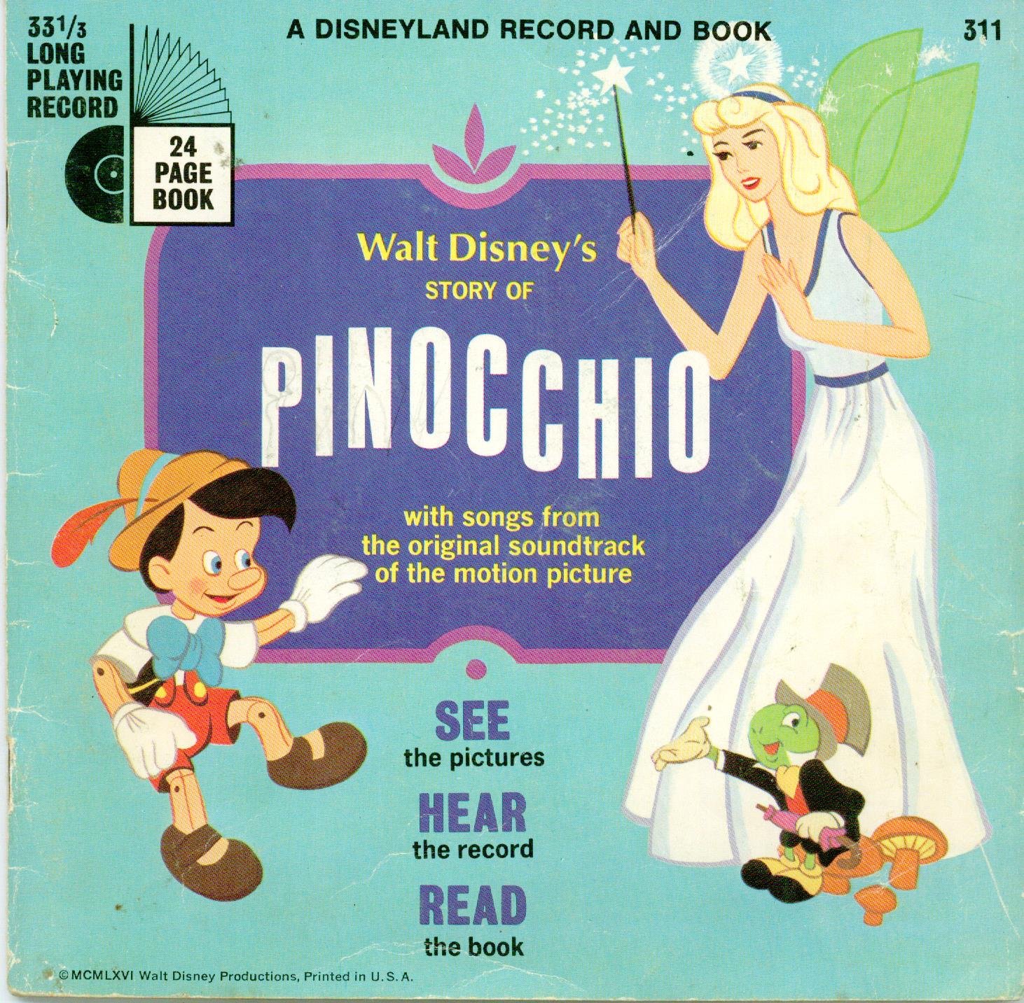 Amazon.com: Pinocchio;songs From the Original Soundtrack: CDs & Vinyl