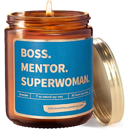 Amazon.com: Boss Lady Gifts for Women - Natural Soy Candle - Best Boss ...
