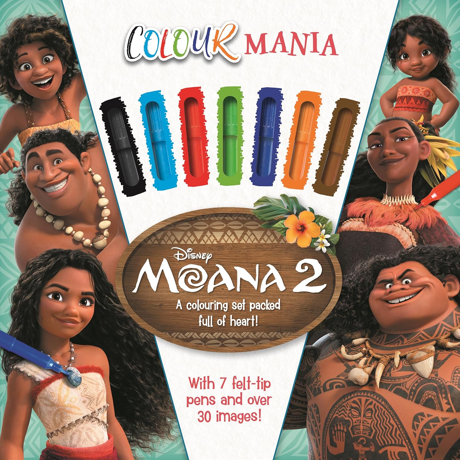 Disney Moana 2: Colourmania (From the Movie): Amazon.co.uk: Walt Disney ...