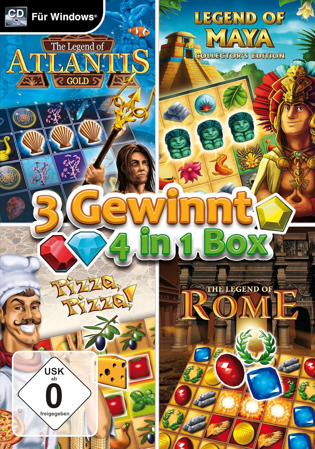 3 Gewinnt - 4in1 Box - [PC] : Amazon.de: Games