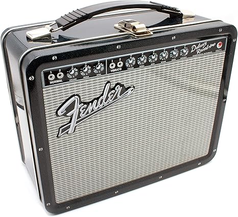 AQUARIUS Fender Amp Large Fun Box - Sturdy Tin Storage Box with Plastic ...