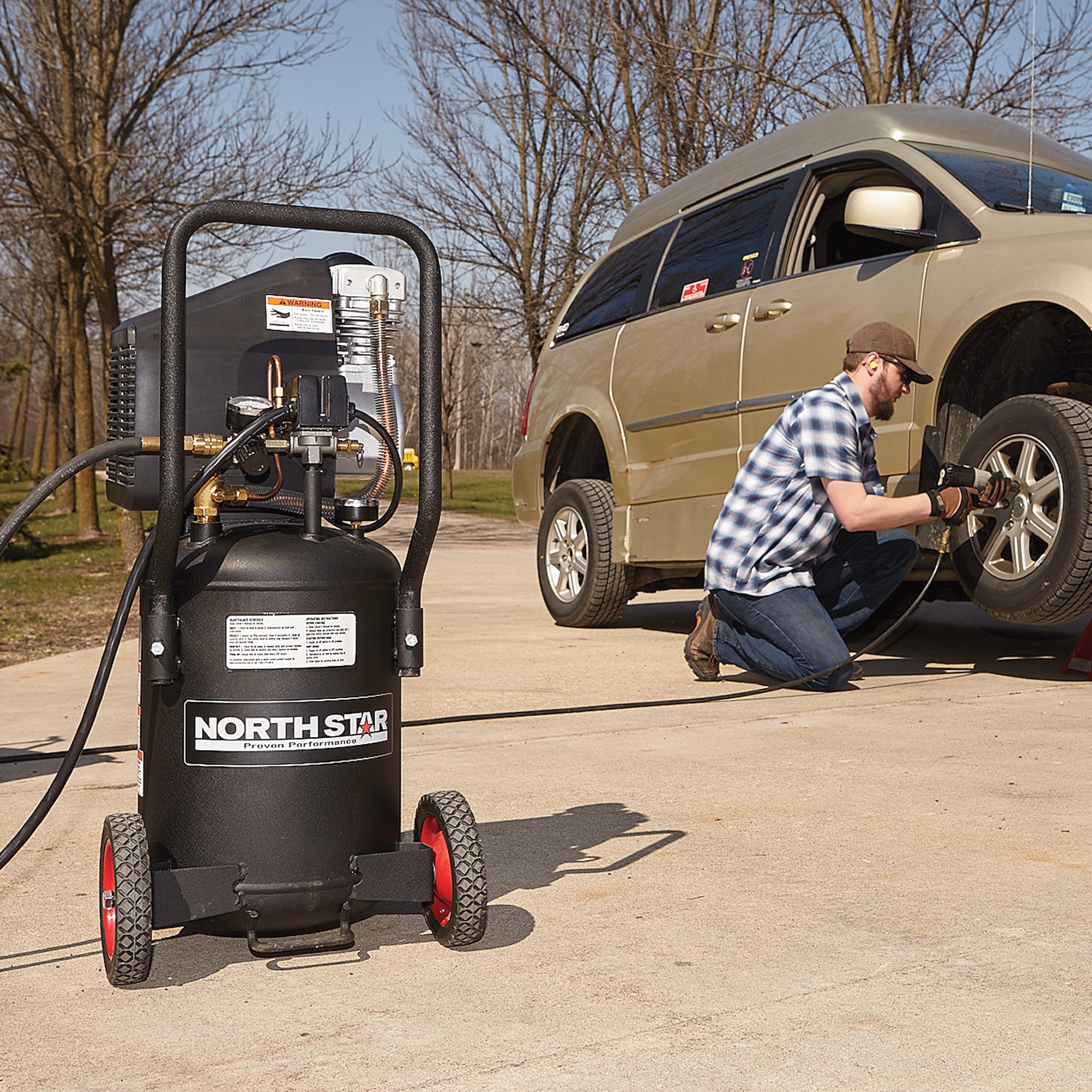 Watch NorthStar Portable Electric Air Compressor - 1.5 HP, 8-Gallon ...