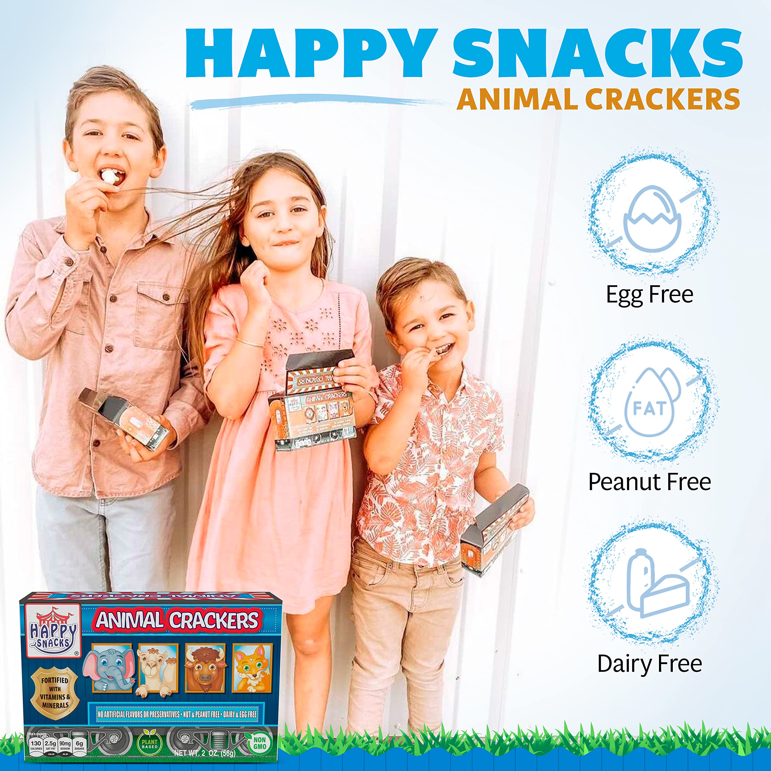 Snapklik.com : Happy Snacks Animal Crackers - Plant Based Ingredients ...