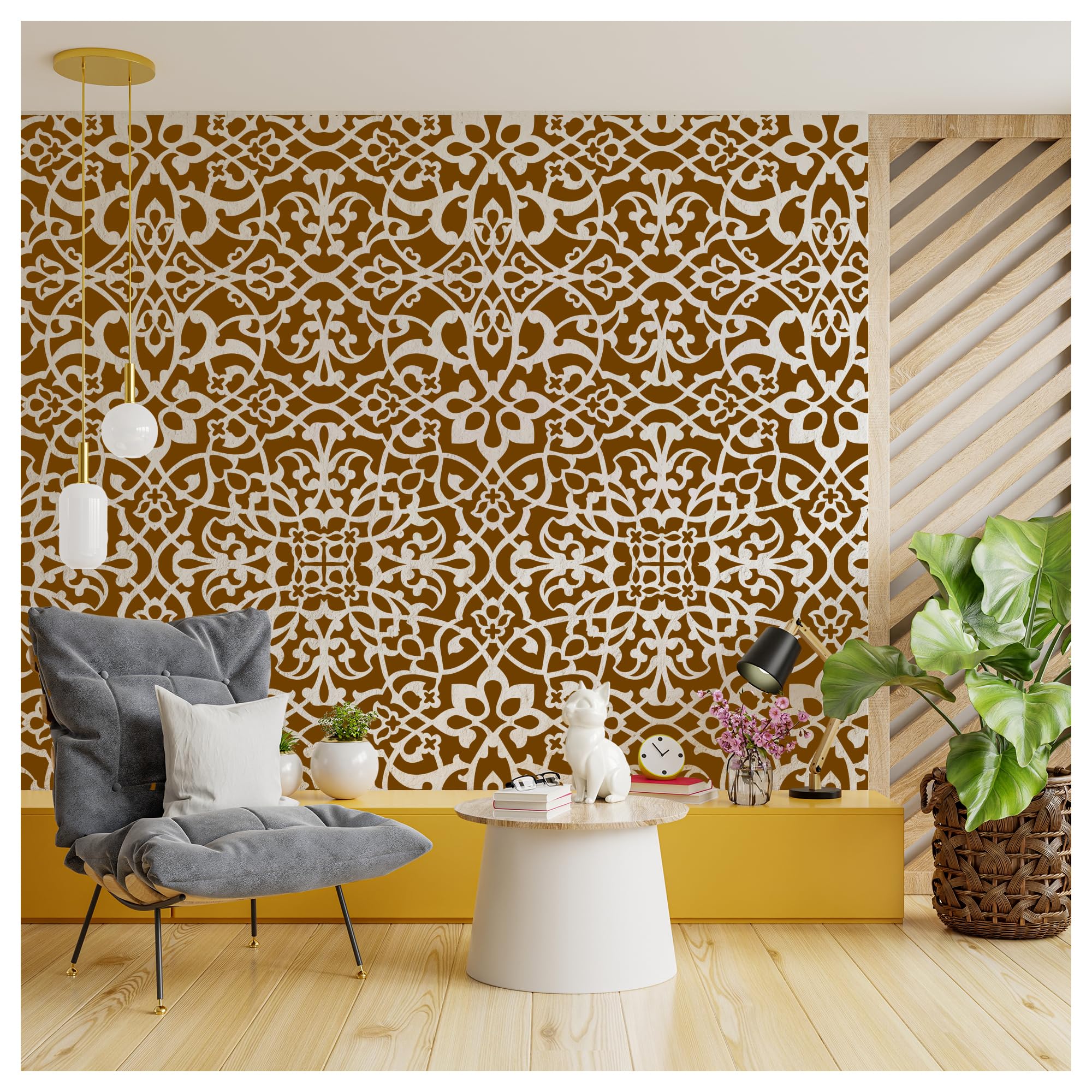 Morroccan Wall Stencils Moroccan Quatrefoil Trellis Pattern Stencil