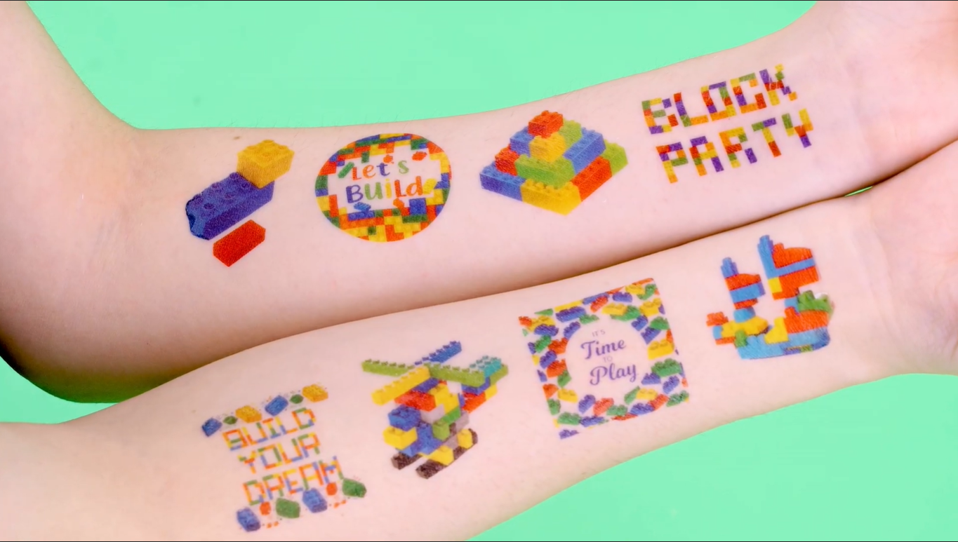 Letter Block Tattoos