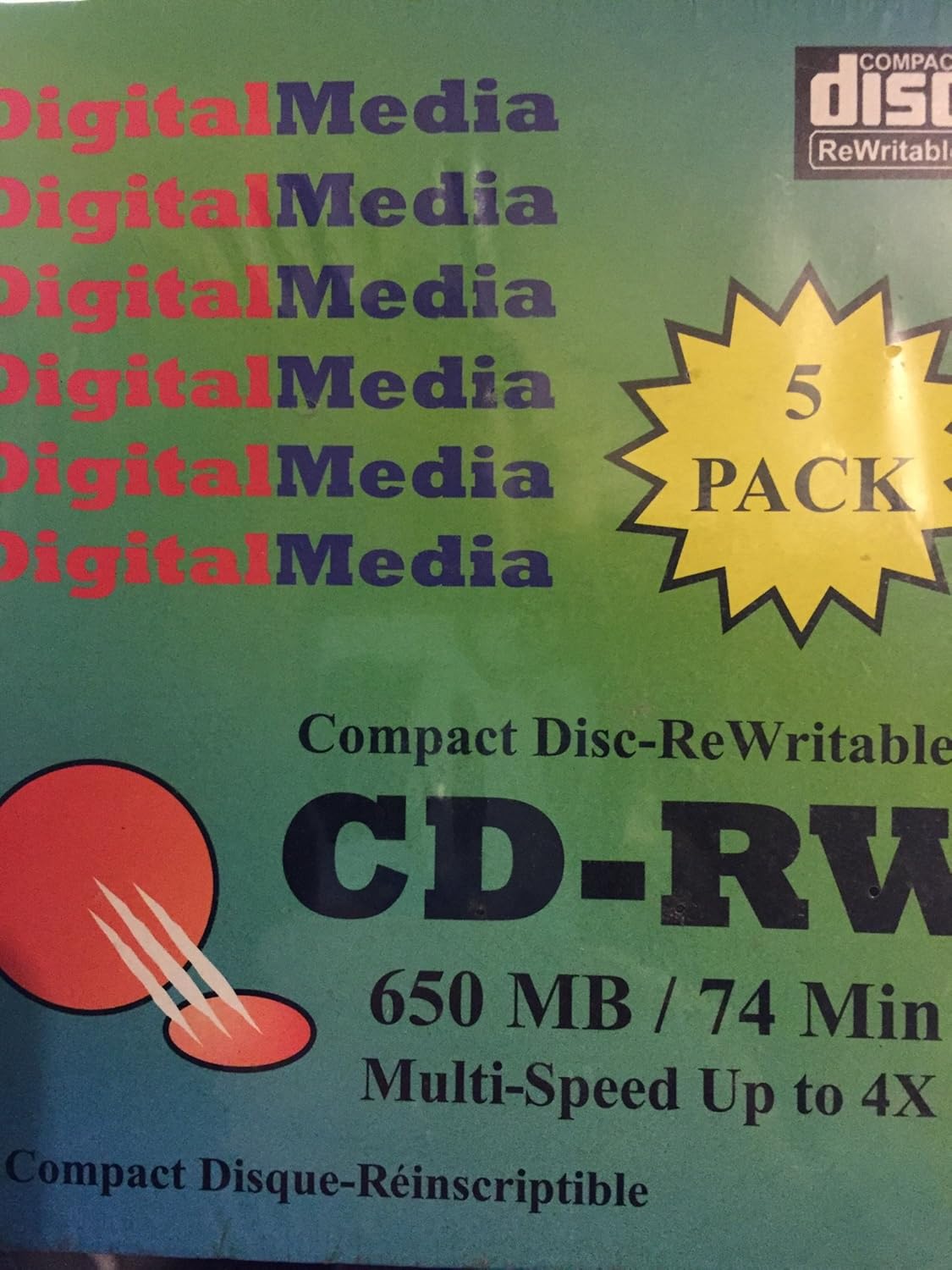 Amazon.com: STI 5-Pack of 74-Minute CD-RW Discs (CDRW5) : Electronics