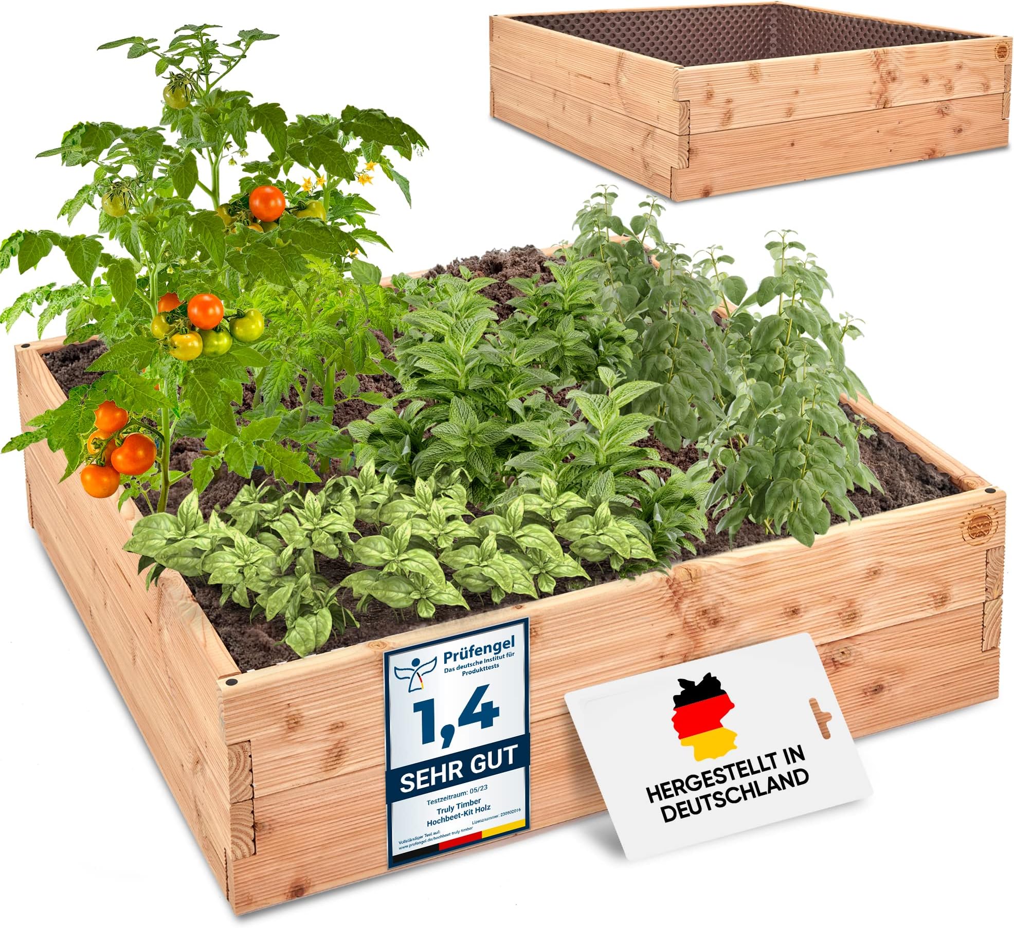 Truly Timber® Premium Hochbeet Holz – [Komplettpaket] Erweiterbar ...