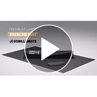 Amazon.com : Gorilla Mats Premium Large Exercise Mat – 6' x 4' x 1/4 ...