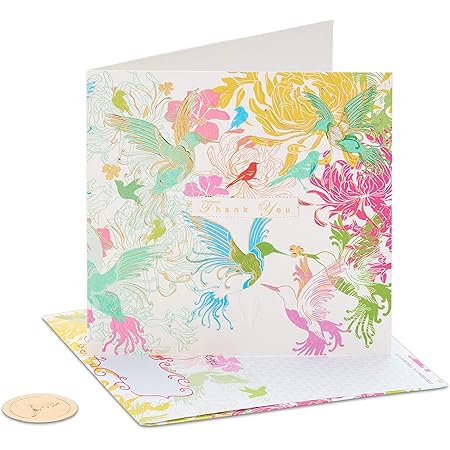 Amazon.com: Papyrus Blank Card (Hummingbirds): Office Products