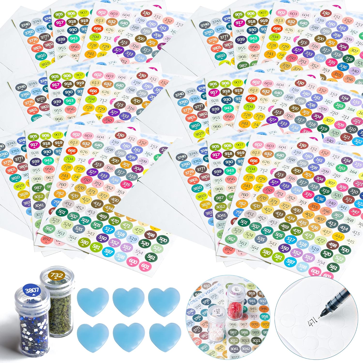 Amazon.com: Diamond Painting Labels as Diamond Painting Accessories for ...