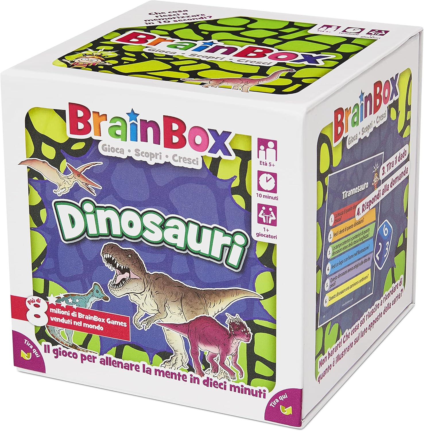 Asmodee - BrainBox: Dinosauri (2022), Gioco per Imparare e Allenare la ...
