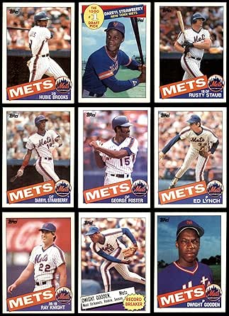 Amazon.com: 1985 Topps New York Mets Almost Complete Team Set New York ...
